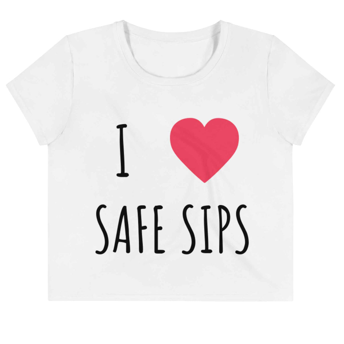 I Heart Safe Sips Crop Top – My Cup Condom™